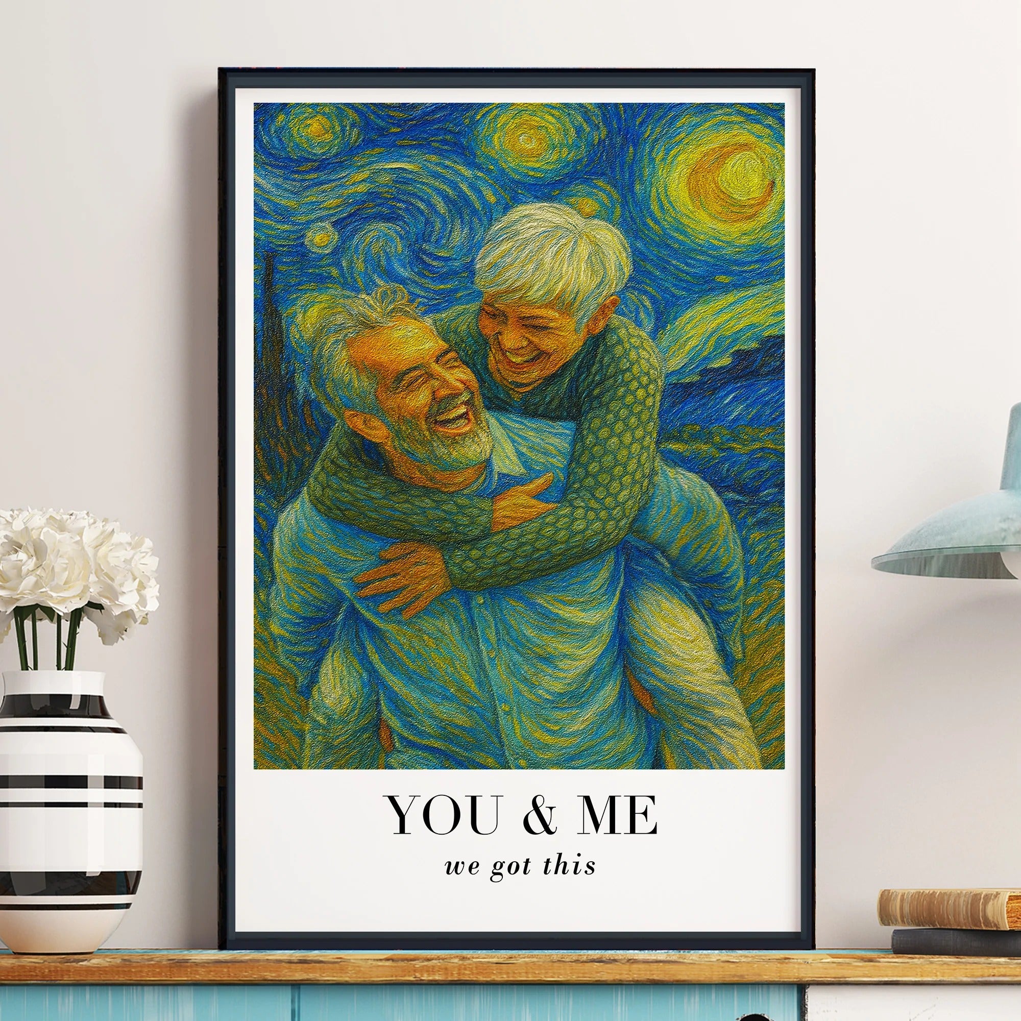 Van Gogh Wall Art You & Me We Got This - Personalized Photo Poster - A ...
