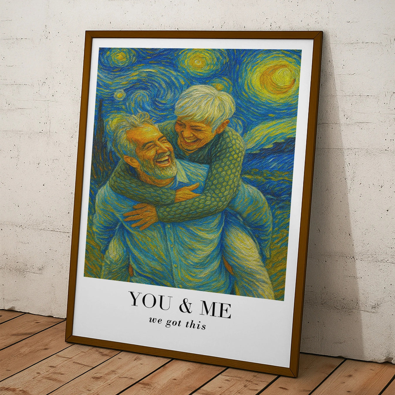 Van Gogh Wall Art You & Me We Got This - Personalized Photo Poster - A ...